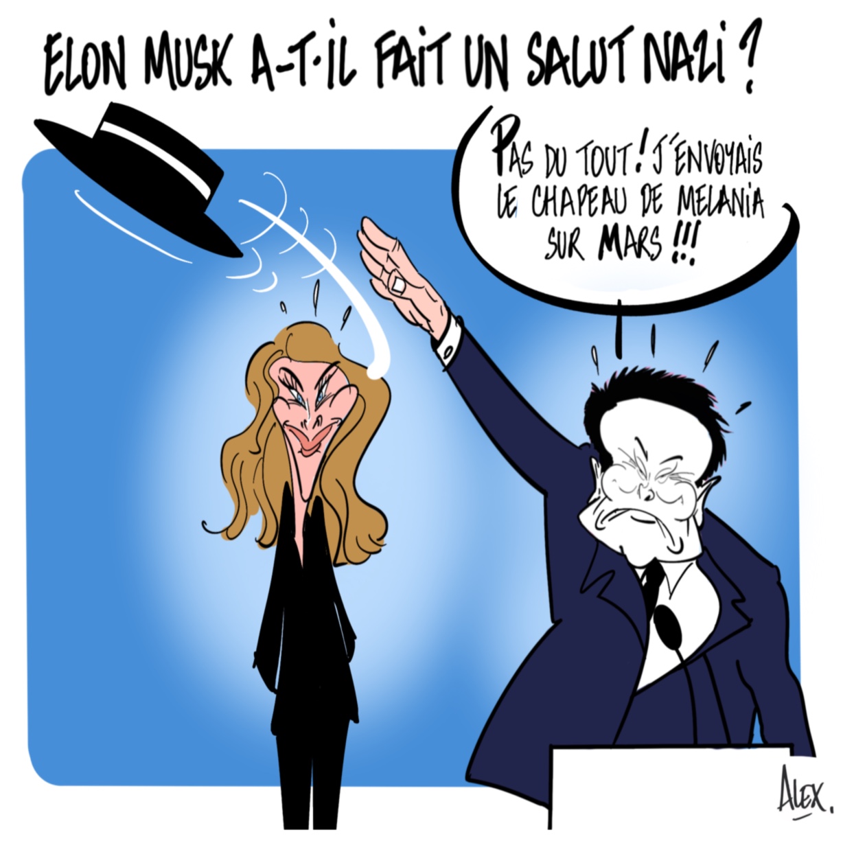 L’actualité vue par Alex : Elon Musk a-t-il fait un salut nazi