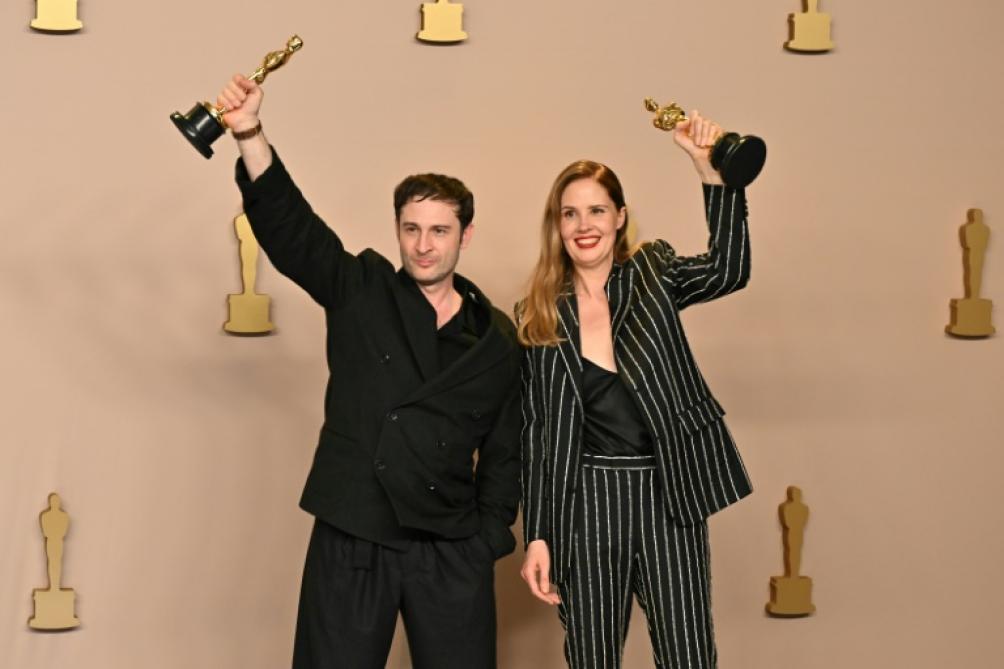 "Oppenheimer" entame sa moisson aux Oscars, "Anatomie d'une chute" primé