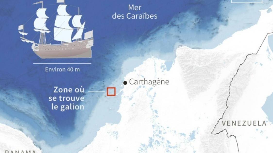 Colombie: le trésor du légendaire galion espagnol San José bientôt remonté à la surface