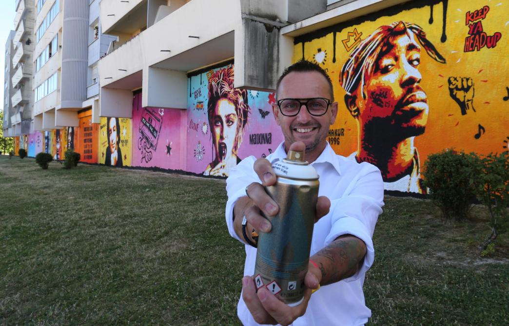 Photos: La fresque de l'artiste Argadol en images.