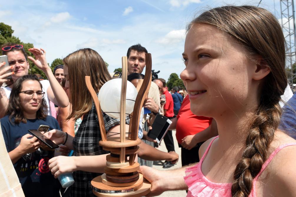 Climat Greta Thunberg Reçoit Le Prix Liberté à Caen