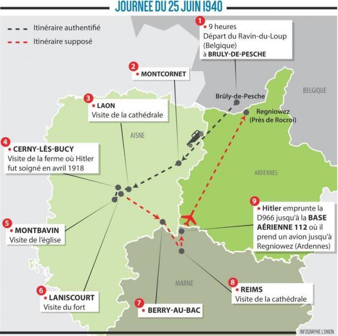 Hitler a-t-il visité la cathédrale de Reims en 1940?