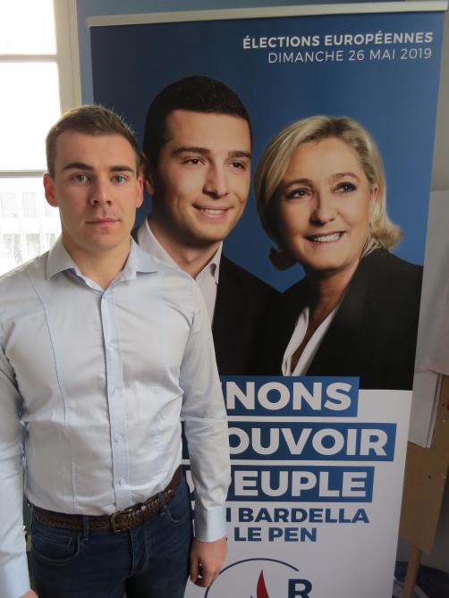 Jordan Guitton, secrétaire départemental du Rassemblement national ...