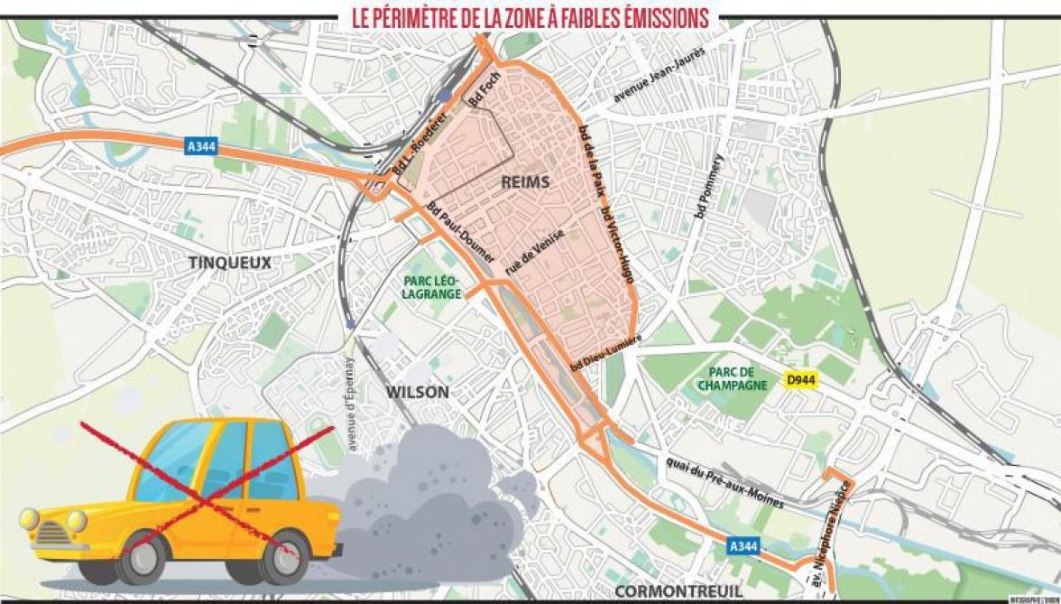 À Reims, la vignette Crit’air bientôt obligatoire