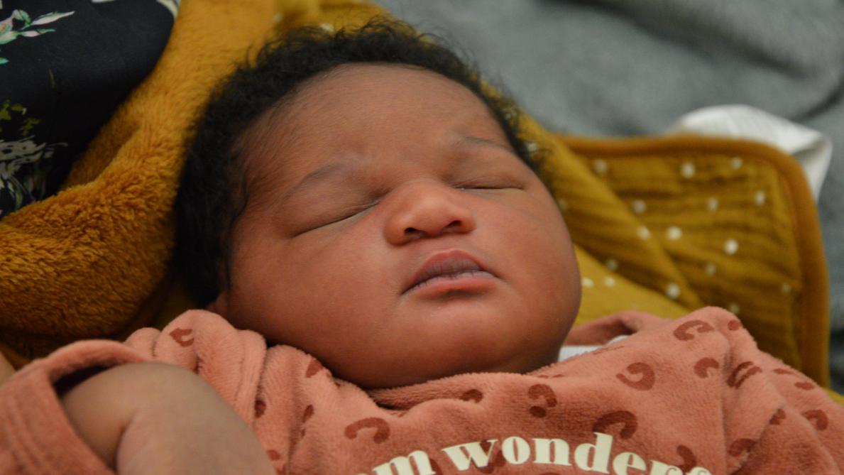 Sarah, première née de l’année 2022 à la maternité de Soissons