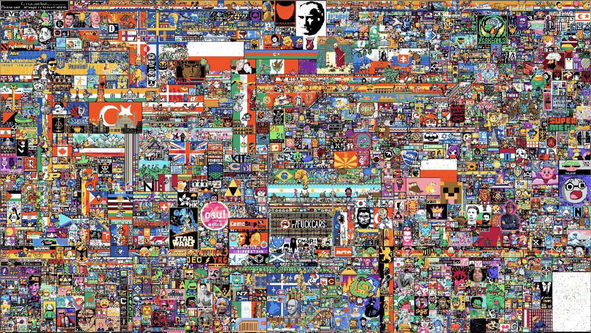 «Pixel War» : une œuvre collaborative qui a uni les internautes du ...