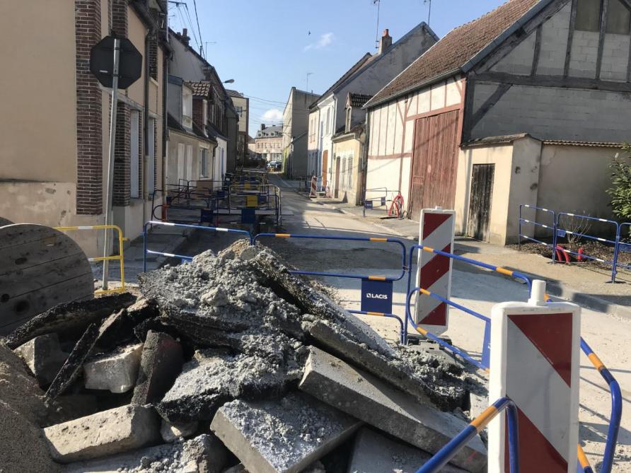La commune de Romilly-sur-Seine enfouit ses réseaux au centre-ville