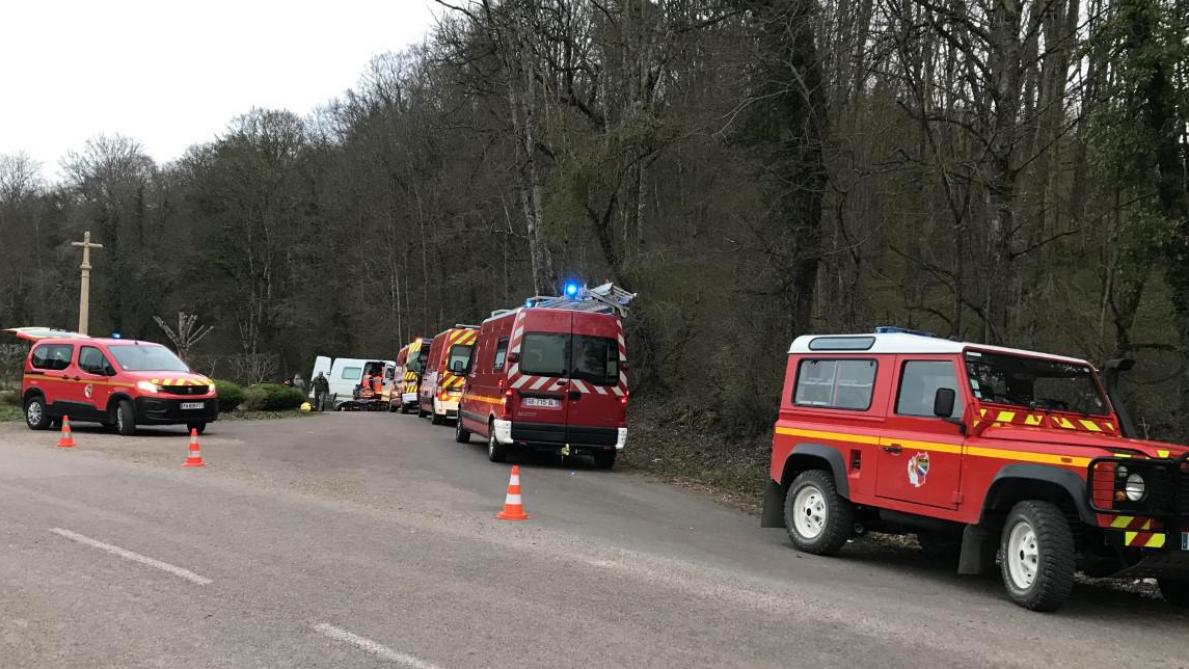 Un accident route de Gyé, thème d’une manœuvre