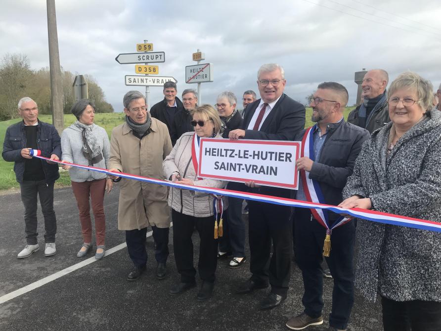 Rénovée en profondeur, la RD 358 inaugurée à Heiltz-le-Hutier