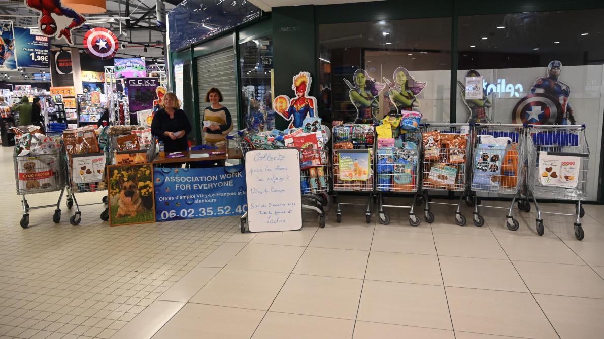 Belle collecte pour les chiens du refuge de Vitry-le-François