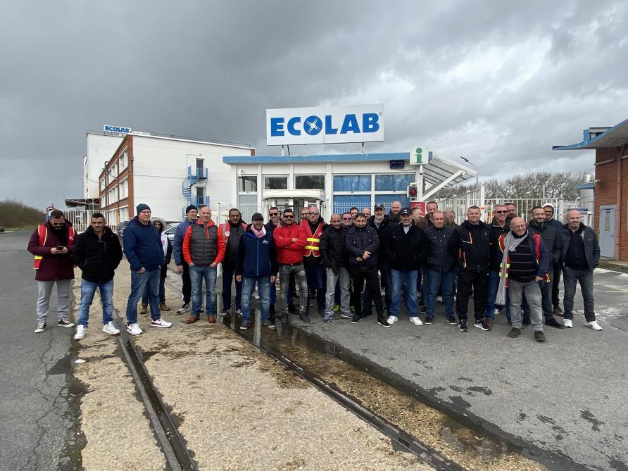 La grève se poursuit chez Ecolab à Châlons-en-Champagne