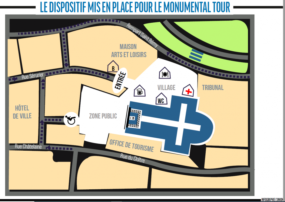 Le Monumental Tour de retour à la cathédrale de Laon