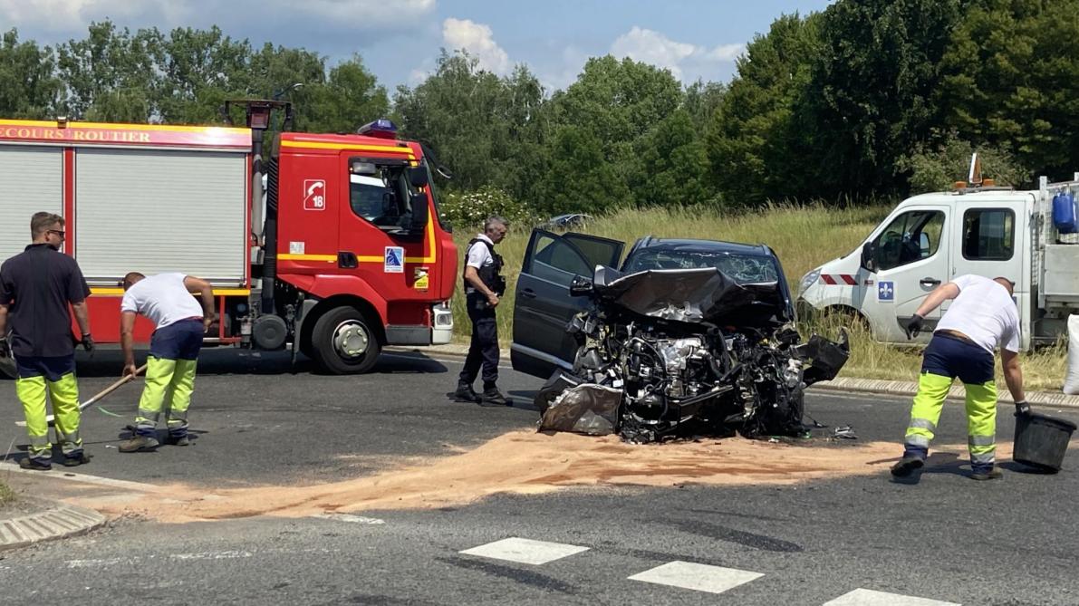 Accident au rond-point de l’Archer à Vauxbuin: un homme en urgence absolue