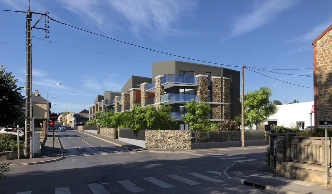Un immeuble de 28 logements en construction rue Camille-Pelletan à ...