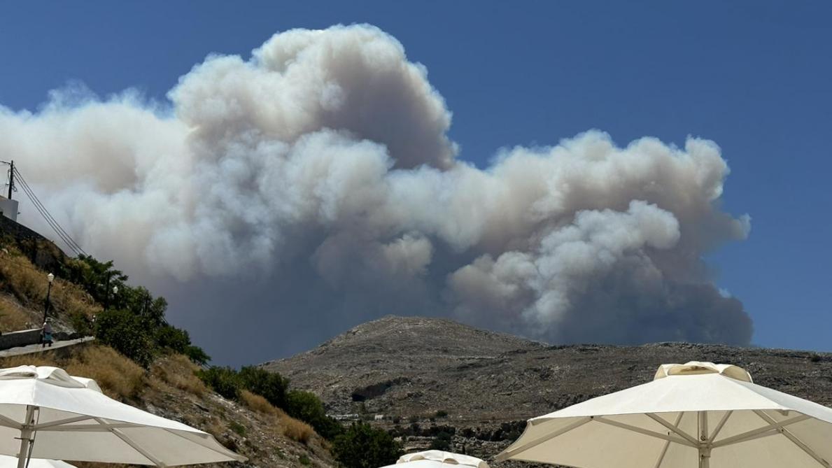 Incendies sur l’île de Rhodes : un Aubois raconte