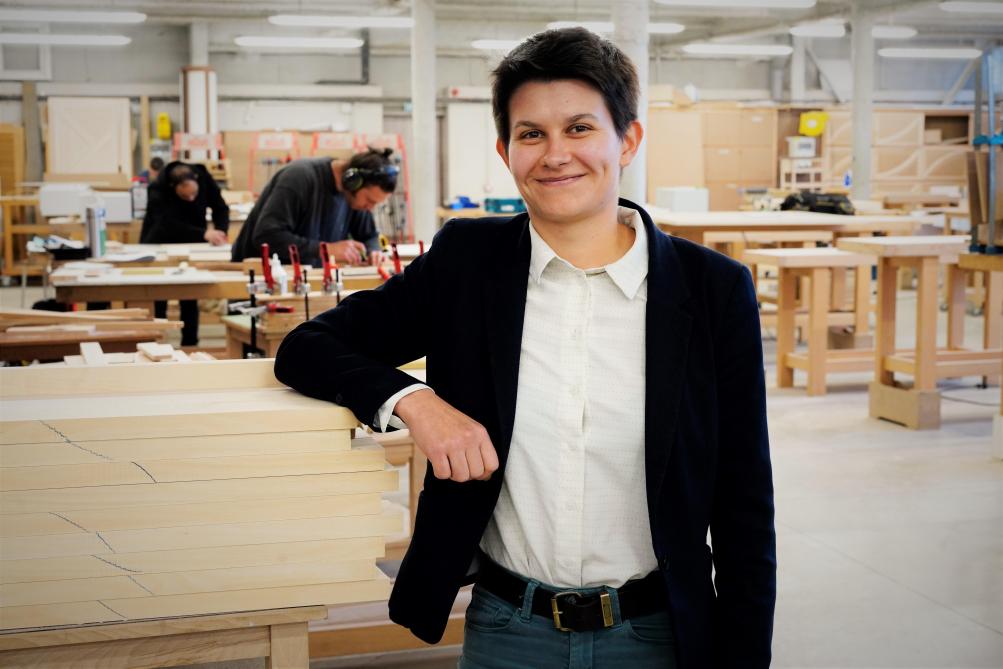 Diane Bertoli est prévot des Compagnons du devoir de Muizon