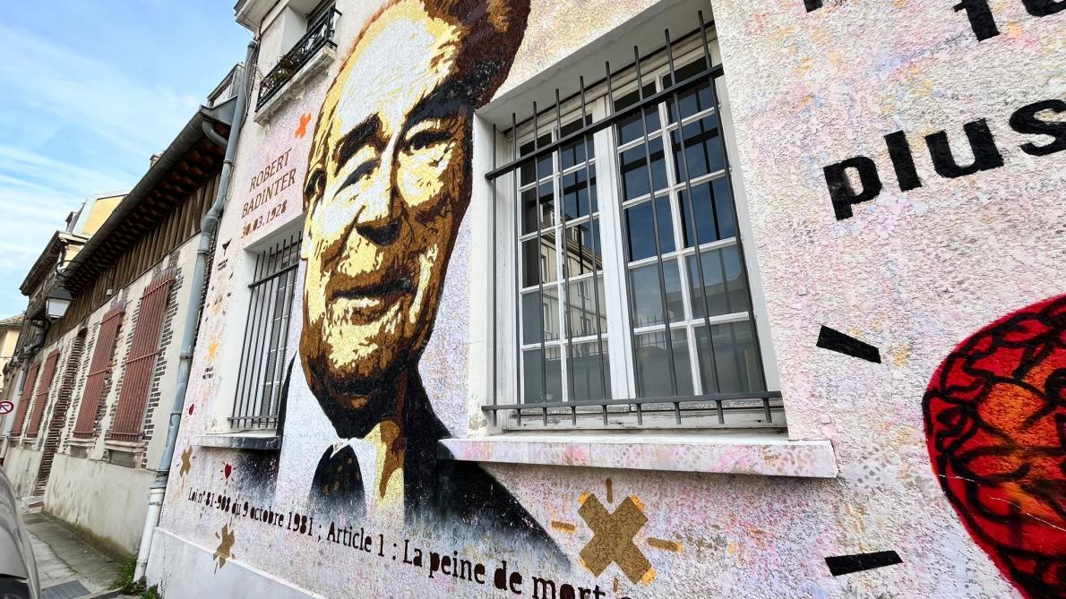 Redécouvrez la fresque d’Argadol sur Robert Badinter, à Troyes