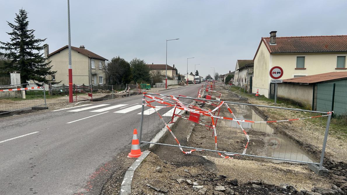 Le chantier de requalification de la traversée de Chepy a démarré