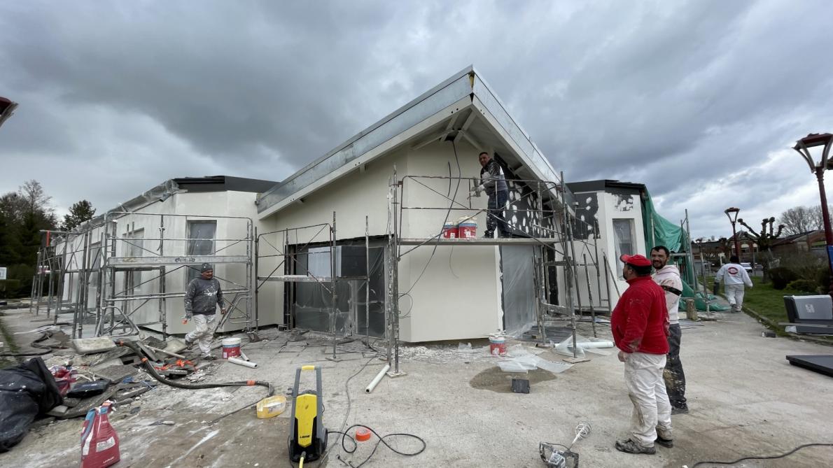 À Suippes, la nouvelle salle des fêtes se découvre peu à peu