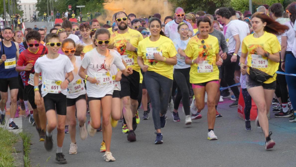 À Château-Thierry, la Color Run a déferlé sur les hauteurs de la ville