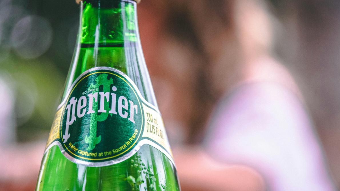 La production de bouteilles de Perrier suspendue