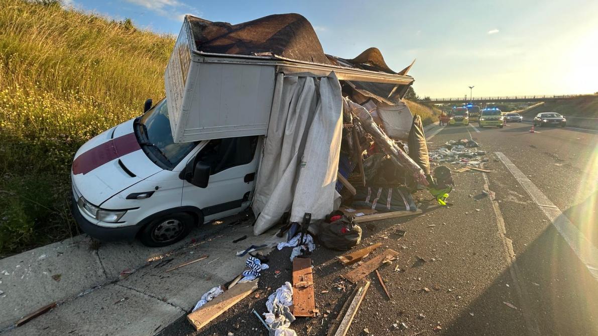 Un blessé grave lors d’une collision entre un camion et un camping-car sur l’A4 à hauteur de Reims