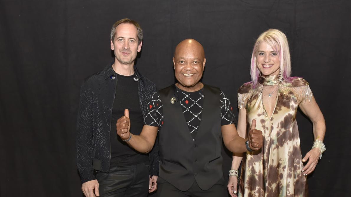 Mario Ramsamy, du groupe Emile et images, et la chanteuse Claire, des ...