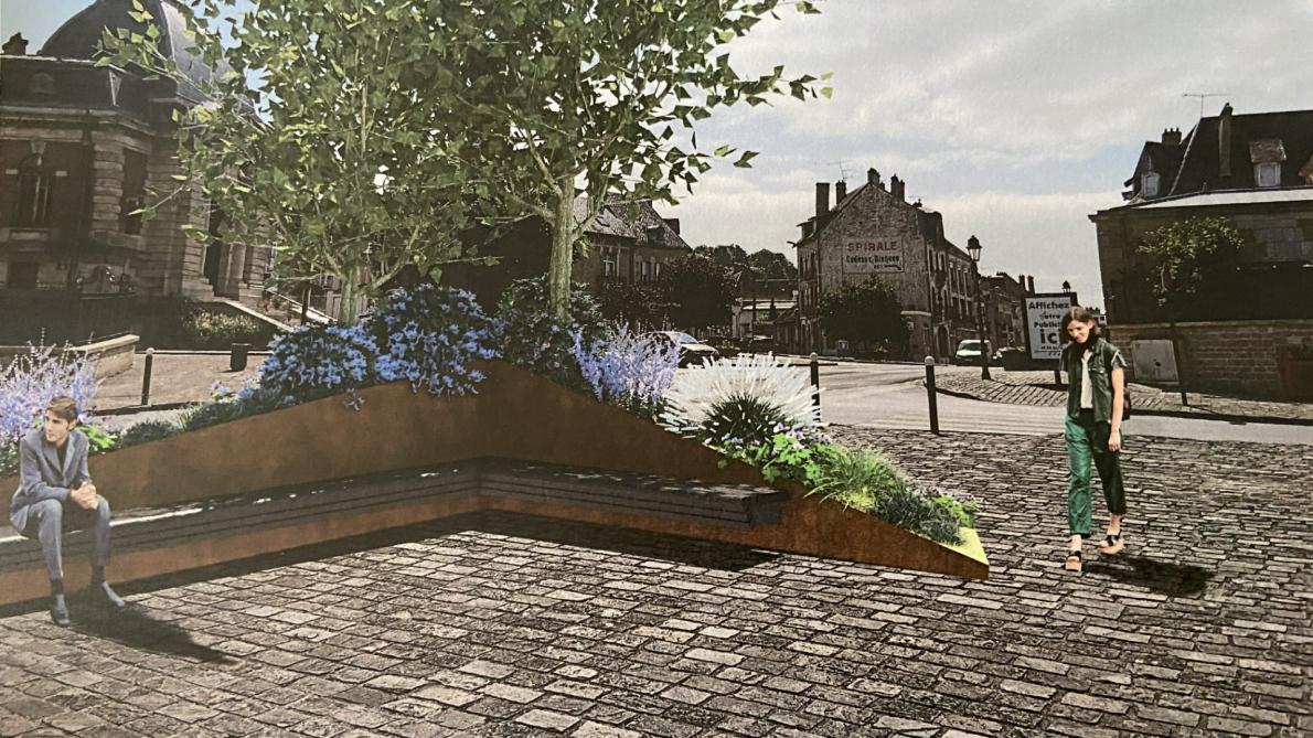 Découvrez le visage de la future place Hourtoule à Rethel, un projet à ...