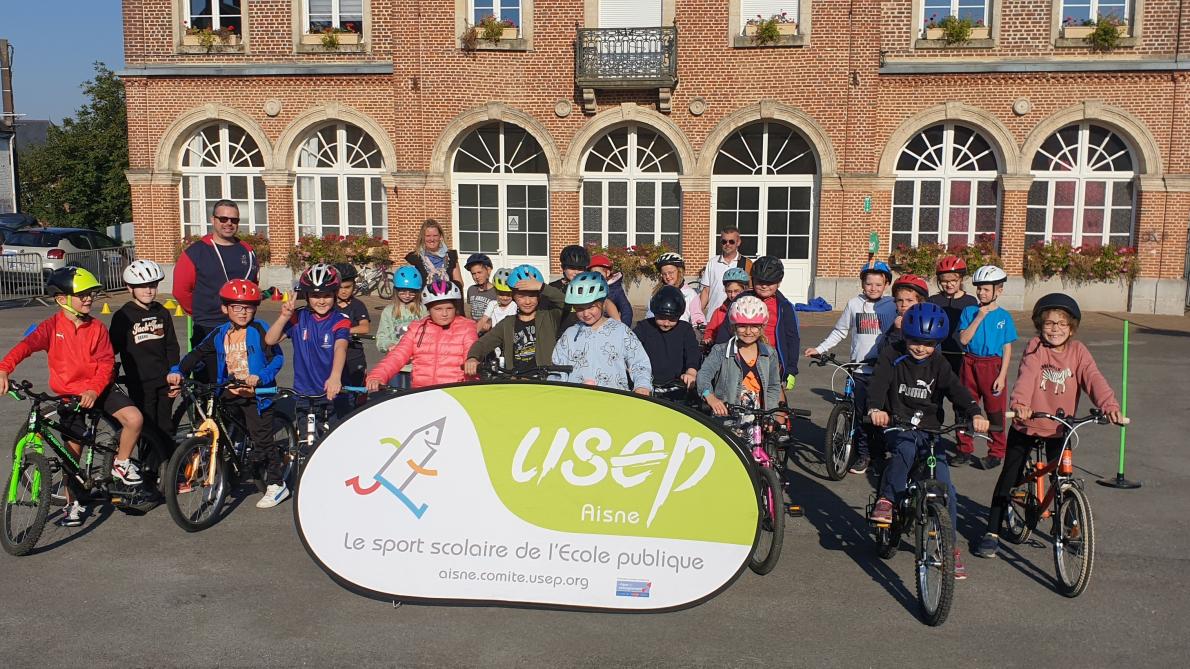 Le savoir rouler à vélo en toute sécurité avec l’Usep pour les écoliers de primaire de Buironfosse