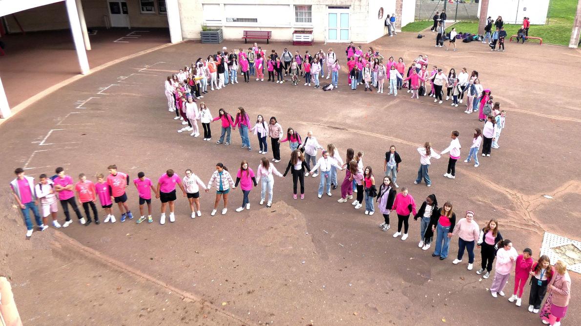 Le collège Jean-Moulin de Marigny-le-Châtel se mobilise pour Octobre rose