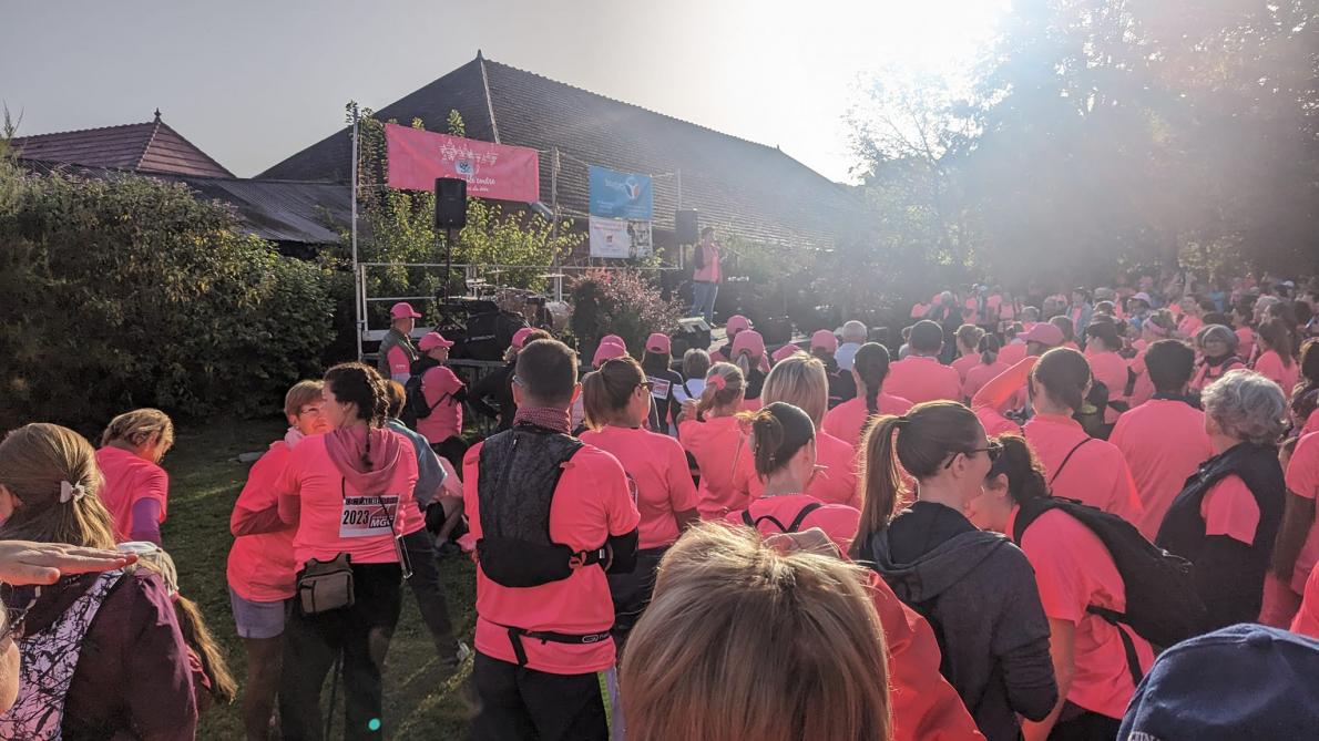 Sportifs et Solidaires de retour pour la rando Oct’Aube rose à Macey