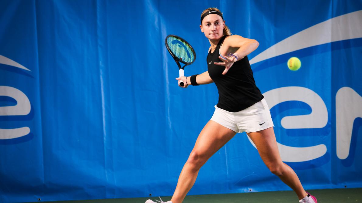 Emma Léné en pèlerinage aux Internationaux de Reims Champagne de tennis