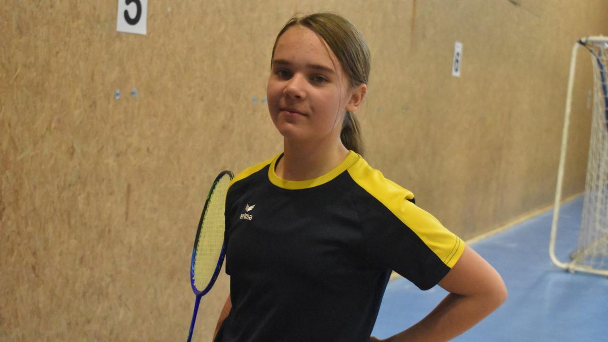 Léa Briquet championne en herbe de badminton à Laon