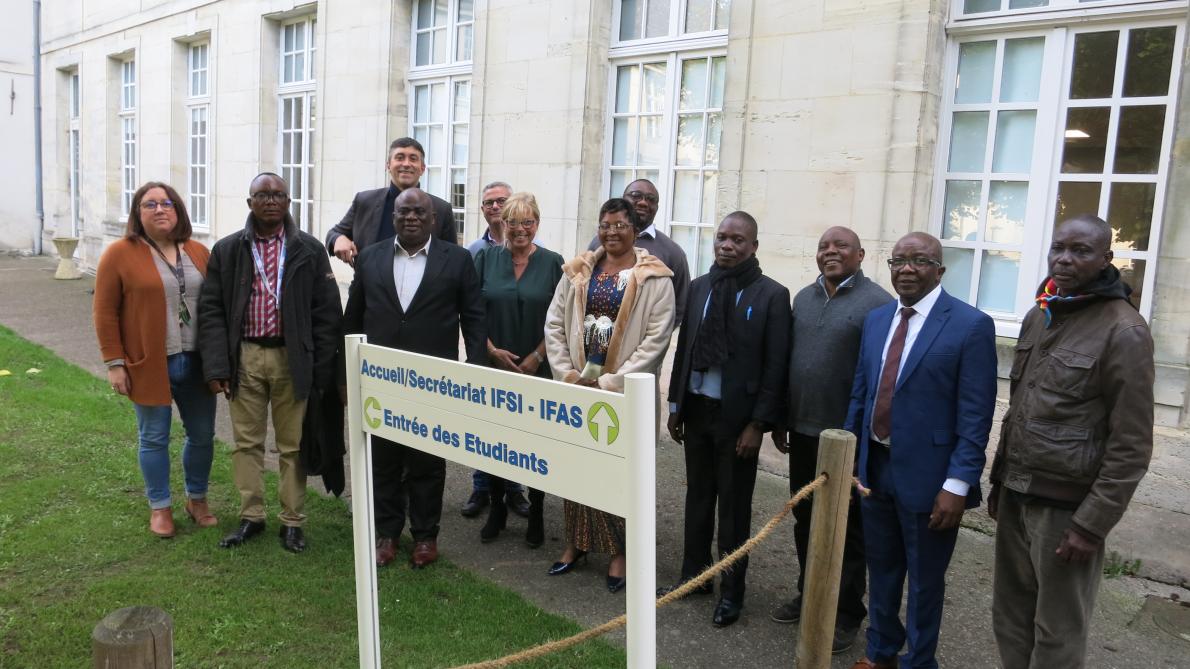 Des professeurs du Congo en visite à l’école des infirmiers à Laon