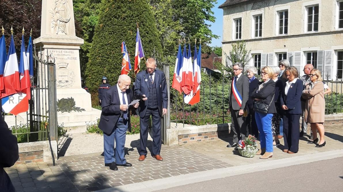 Ervy-le-Châtel : 80 ans après, hommage aux morts pour la France