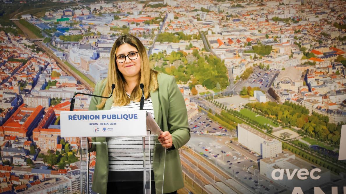 La députée européenne Anne-Sophie Frigout (RN) lance sa campagne ...