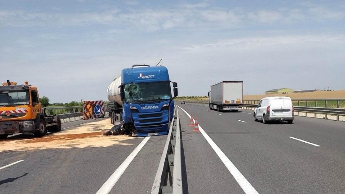 Collision entre un camion et un véhicule de la Dir Est sur la RN44 ...