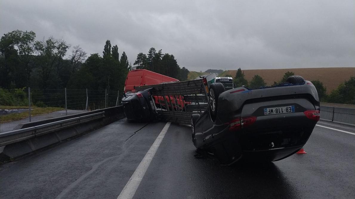 Il perd les voitures qu’il transportait sur l’A4 à Villers-Agron ...