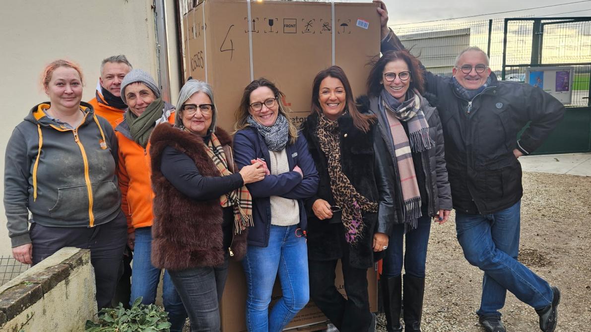 Coup de pouce des Transports Quantin à Sainte-Maure pour la SPA