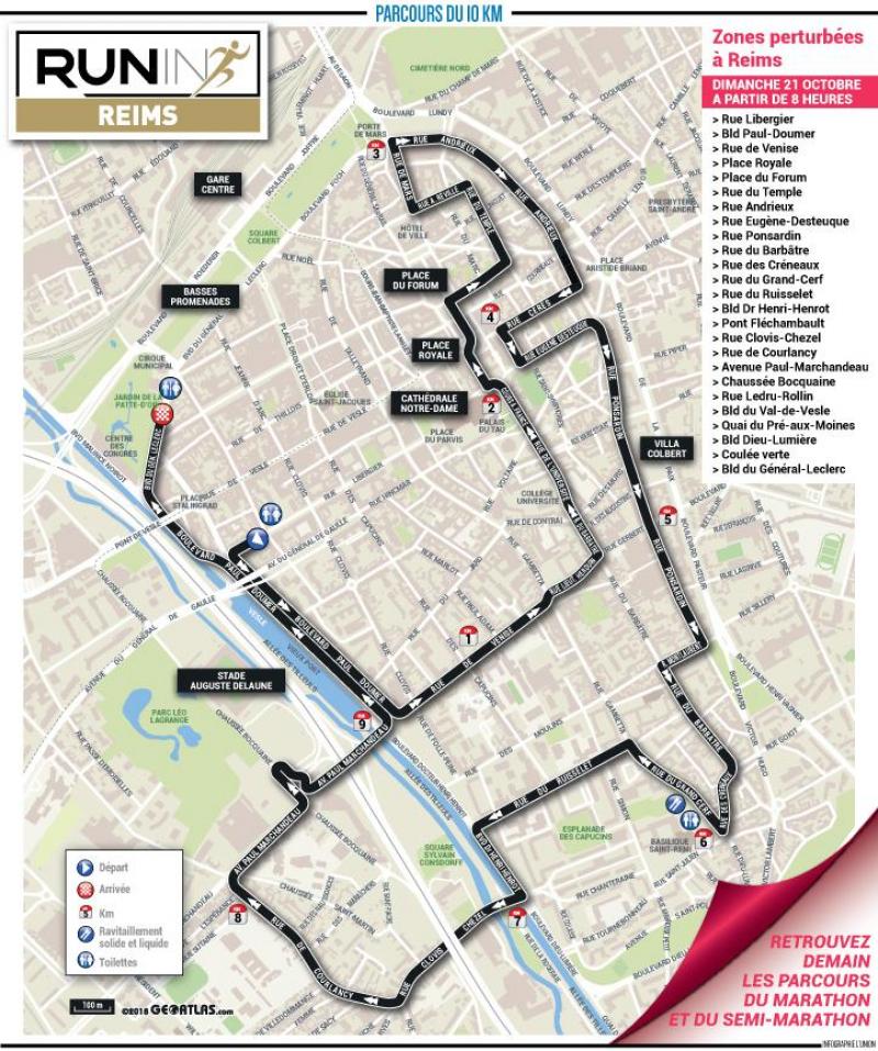 CARTES. Run In Reims: automobilistes, quelles routes faut-il éviter ...