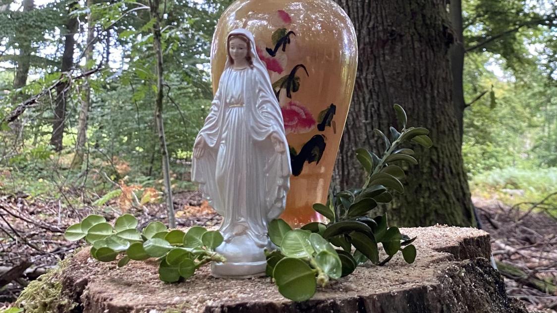 Revin : une statue de la Vierge Maillard replacée dans la forêt du Châtelet