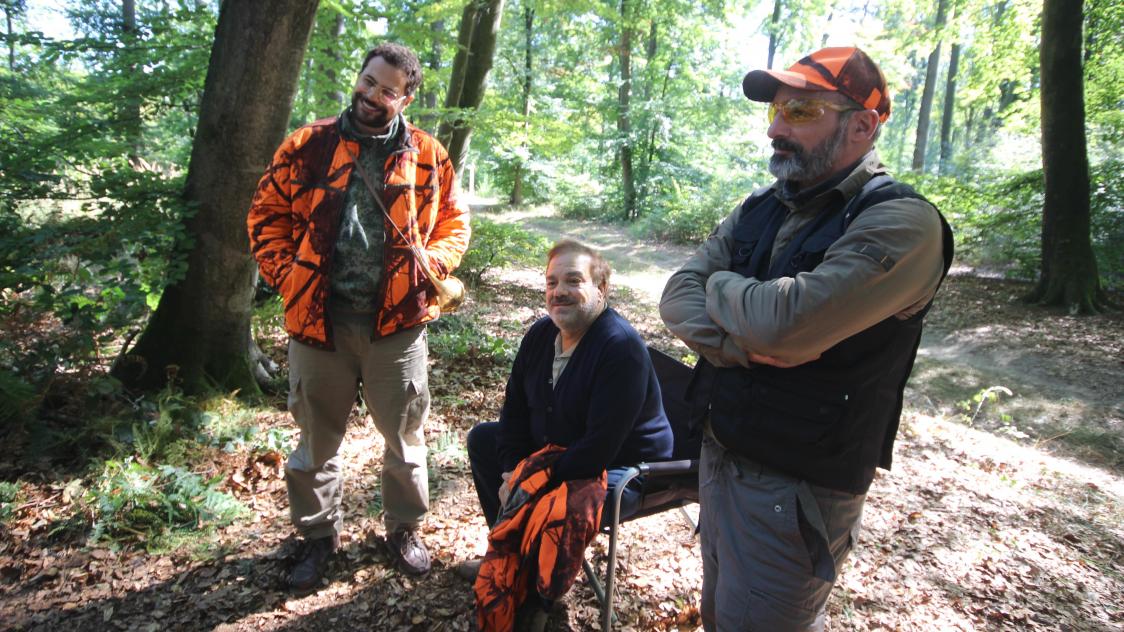 Didier Bourdon renfile sa tenue de chasseur lors d’un tournage entre l’Oise et l’Aisne