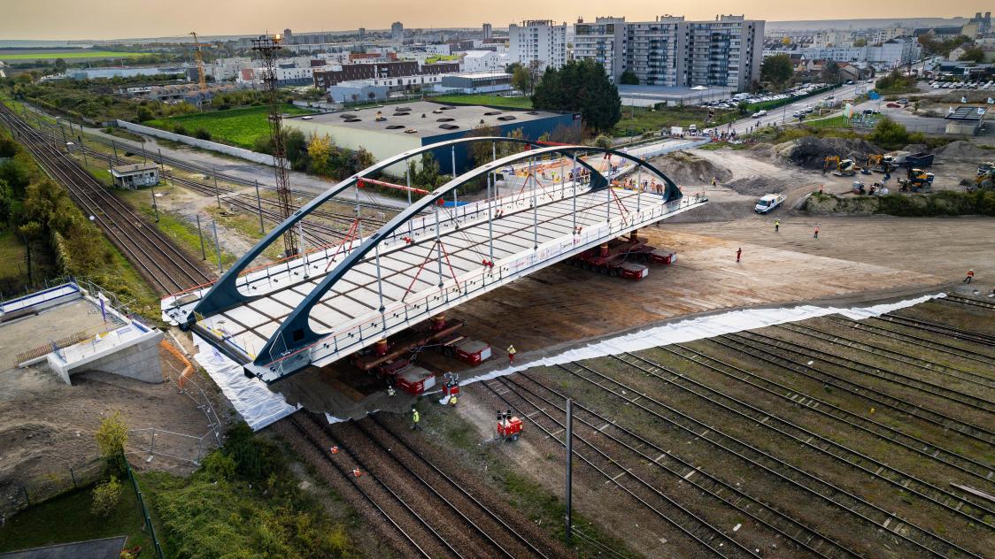 À Reims, le pont de Witry a pris son envol