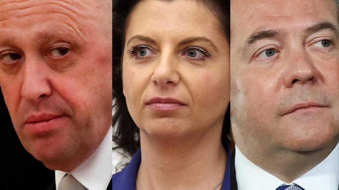 Un an de guerre en Ukraine. Prigojine, Medvedev, Simonian : l’envol des ...