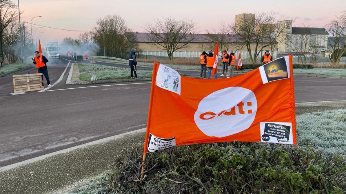 À Sézanne, les manifestants contre la réforme des retraites ont bloqué ...