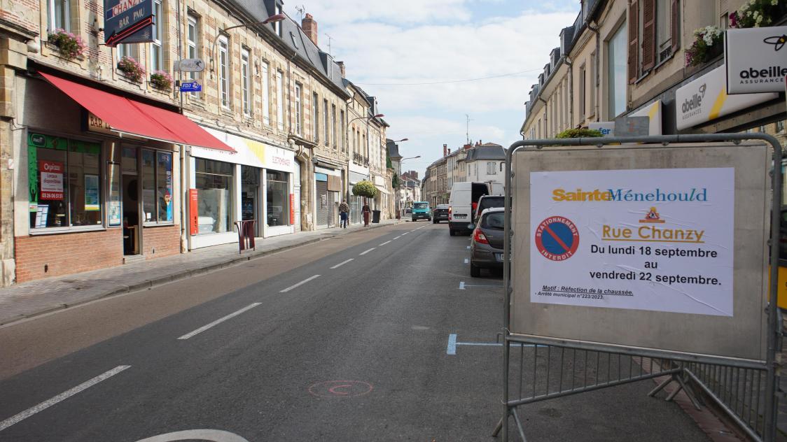 Les travaux de la rue Chanzy jusqu’à la route de Verdun débutent ce lundi 18 septembre à Sainte ...