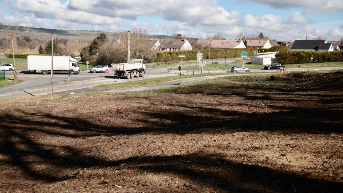 Un nouveau rond-point se construit sur la RN31 à Muizon