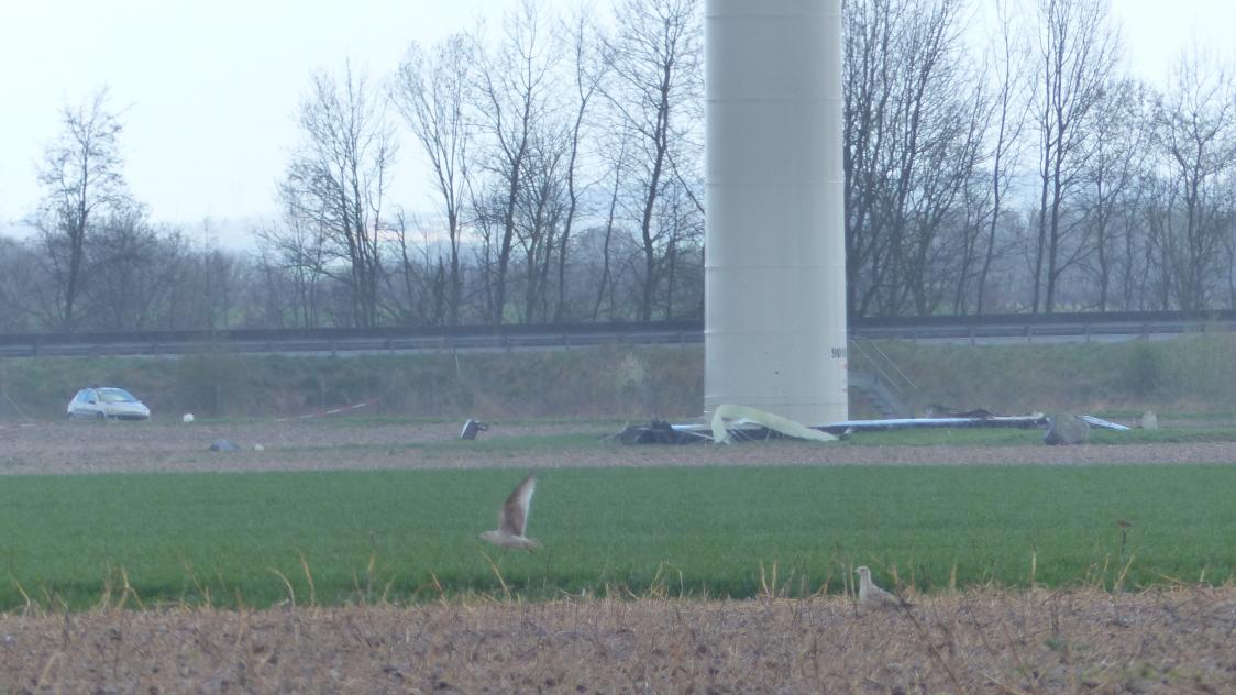 Éolienne en feu dans la Somme: la pale s’est cassée et a chuté