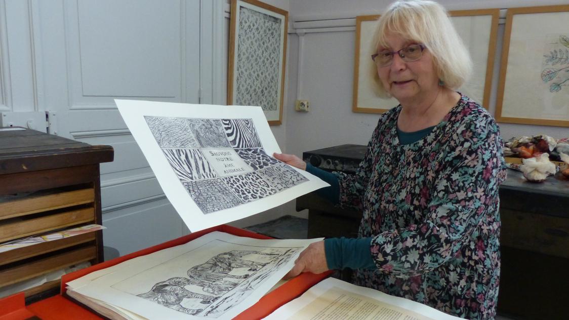 Élève de l’école d’art de Saint-Quentin, Brigitte Grenier expose son ...