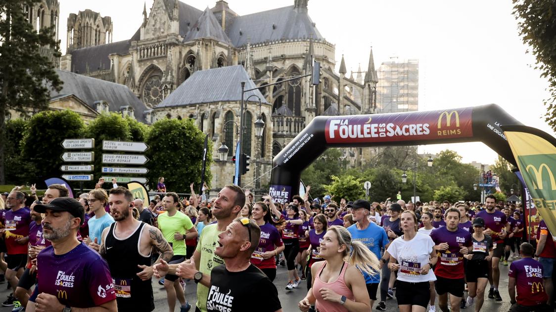 Double format pour le chapitre XII de la Foulée des sacres à Reims